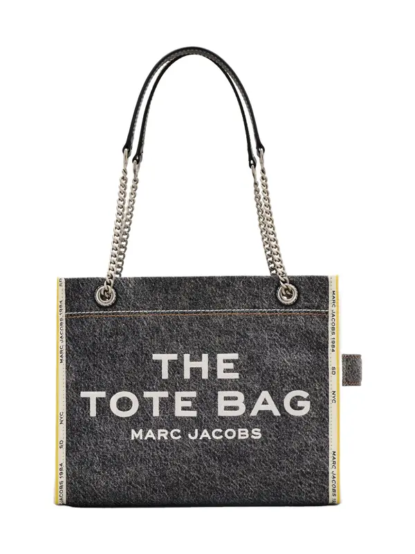 Marc Jacobs Denim Chain Medium Tote - Black