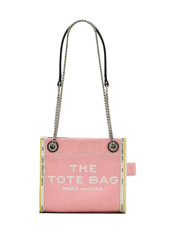 Marc Jacobs Denim Chain Crossbody Tote Bag - Pink