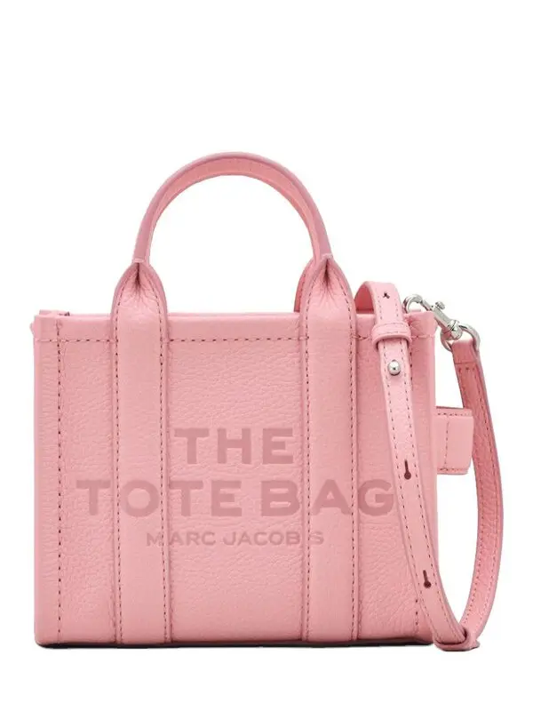 Marc Jacobs Leather Crossbody Tote Bag - Pink