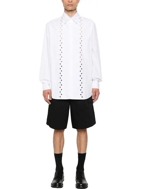 Valentino Garavani Scallop-detail Shirt - White