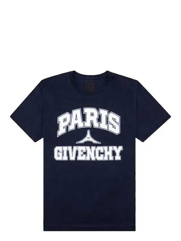 Givenchy Paris Logo Oversize T-shirt - Dark Navy Blue