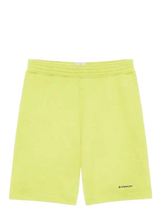 Givenchy Logo Sweatshorts - Acid Yellow
