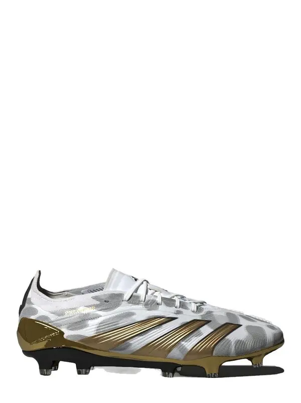 Adidas Predator Elite Fg Leopard Sneakers - Cloud White/core Black/gold Metallic