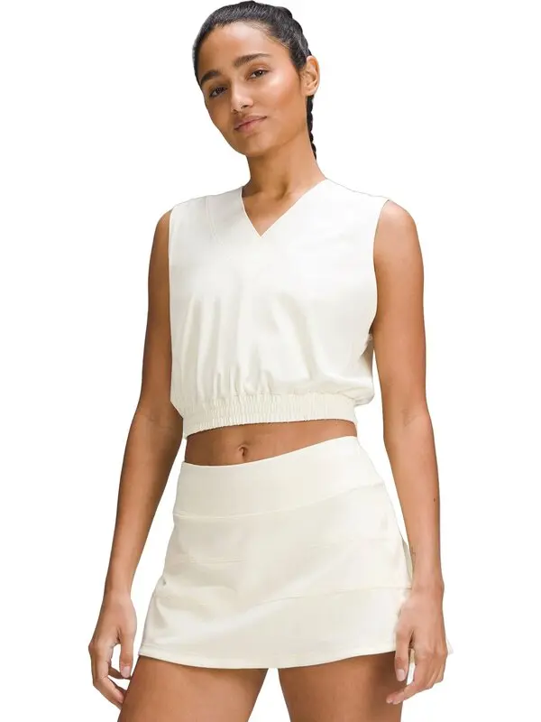 Lululemon Sleeveless Cropped Tennis Tank Top - Sundance