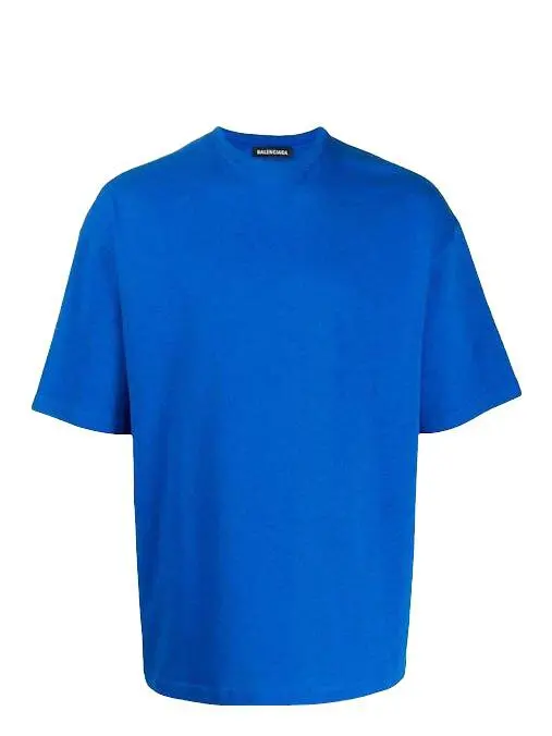 Balenciaga Backlogo T-shirt - Blue/white