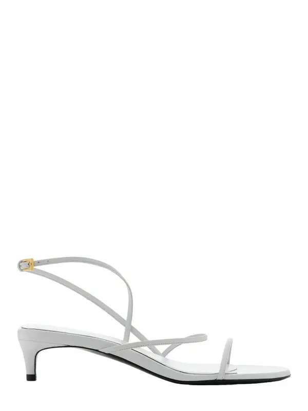 Khaite Loop Leather Sandals - White