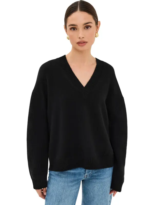 ANINE BING Lee Cashmere Sweater - Black