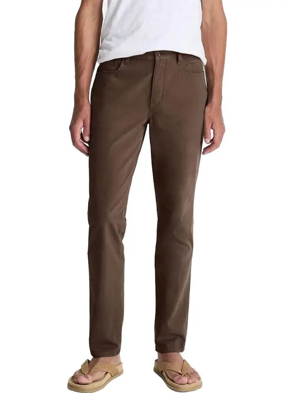 Vince Dylan Slim Fit Peached Stretch Cotton Pants - Downtown