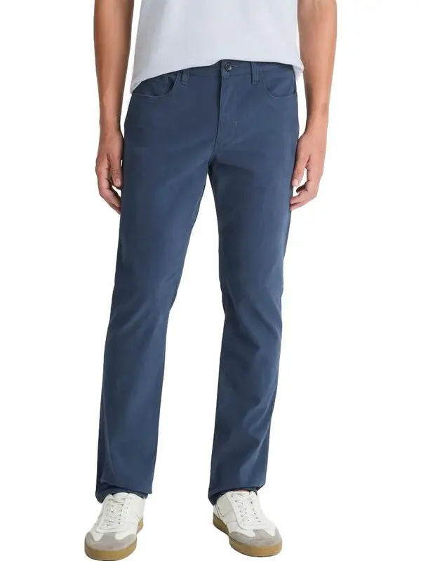 Vince Dylan Slim Fit Peached Stretch Cotton Pants - Washed Ink
