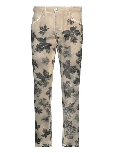 Dsquared2 Floral-print Skinny Jeans - Beige