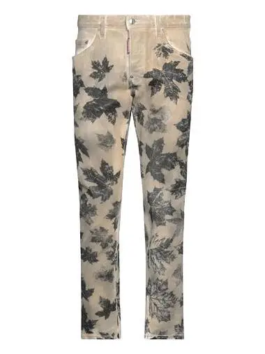 Dsquared2 Floral-print Skinny Jeans - Beige