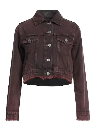 GANNI Denim Trucker Jacket - Red