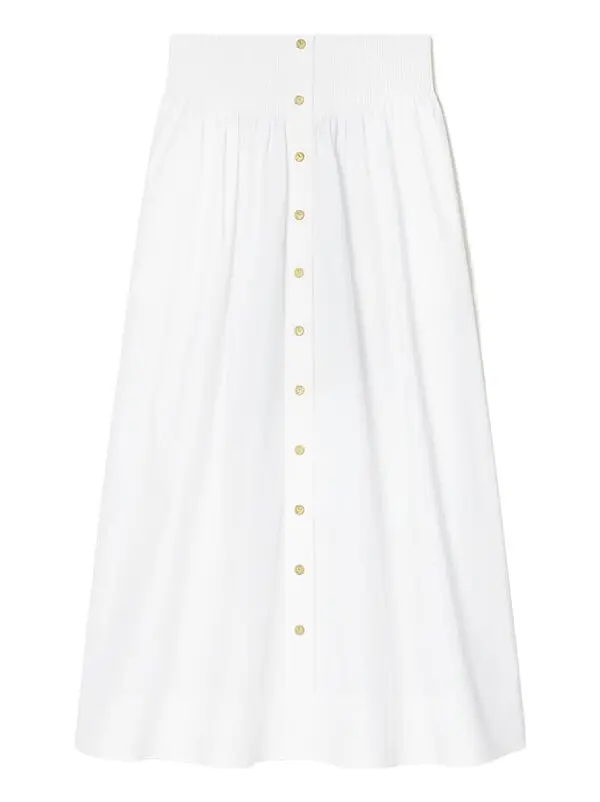 Tory Burch Poplin Skirt - White