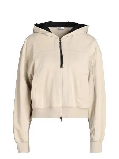 Brunello Cucinelli Sweatshirt In Cotton And Elastane - Beige