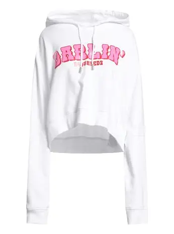 Dsquared2 Cotton Fleece Sweatshirt - White