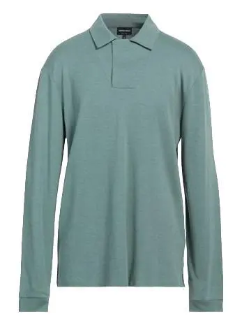 Giorgio Armani Polo Shirt Size Cotton, Silk, Cashmere - Sage Green