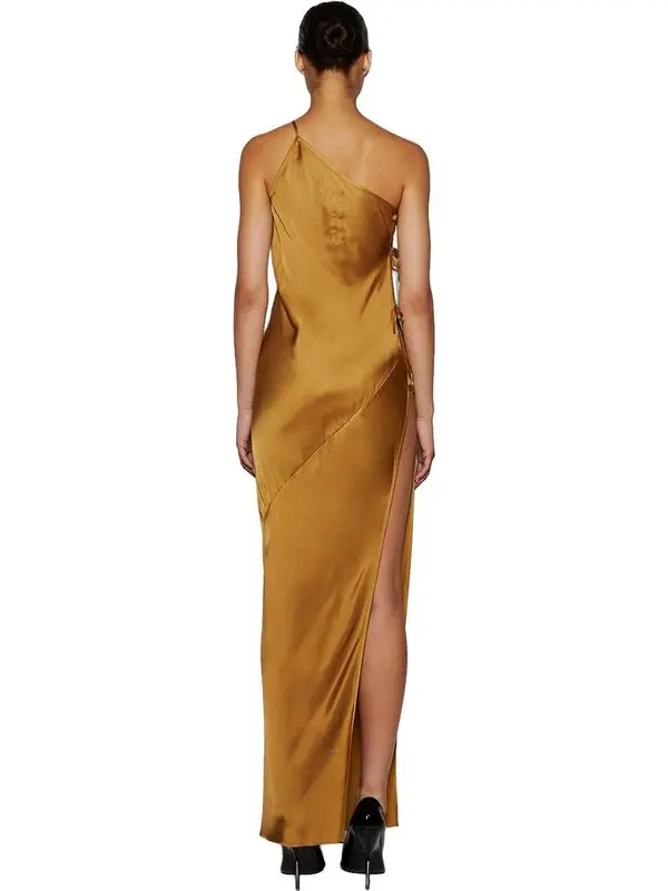 Rick Owens Taco One-shoulder Maxi Dress - Honey