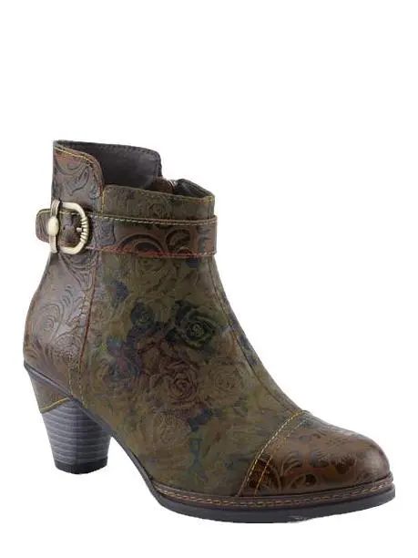 SPRING STEP SHOES Antilles Ankle Boots - Olive Green