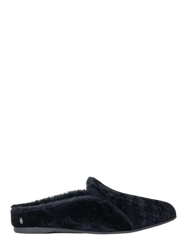 MAVE & CHEZ Maya Velvet Slippers - Black