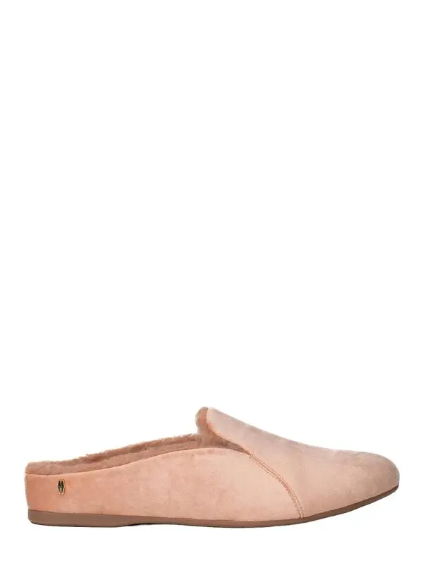 MAVE & CHEZ Maya Velvet Slippers - Peach Bellini