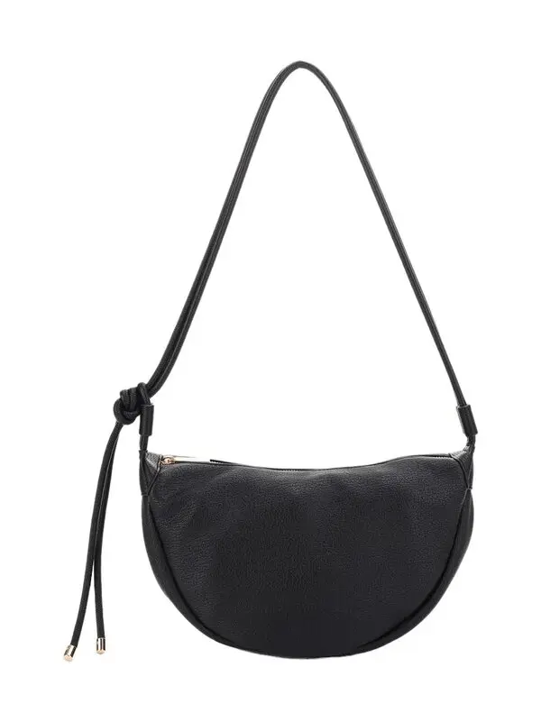 MALI + LILI Aria Recycled Vegan Leather Shoulder Bag - Black