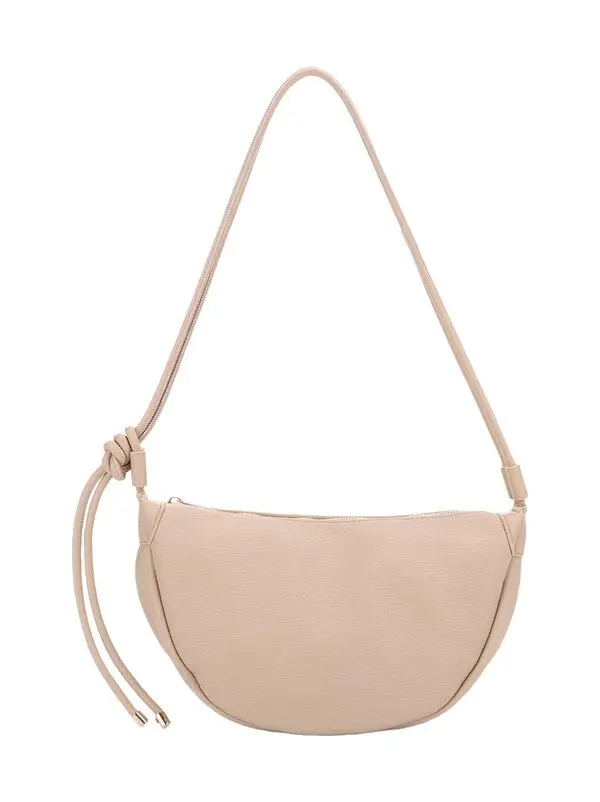 MALI + LILI Aria Recycled Vegan Leather Shoulder Bag - Sand
