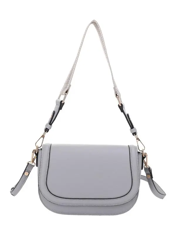 MALI + LILI Kiana Vegan Leather Crossbody Bag - Grey