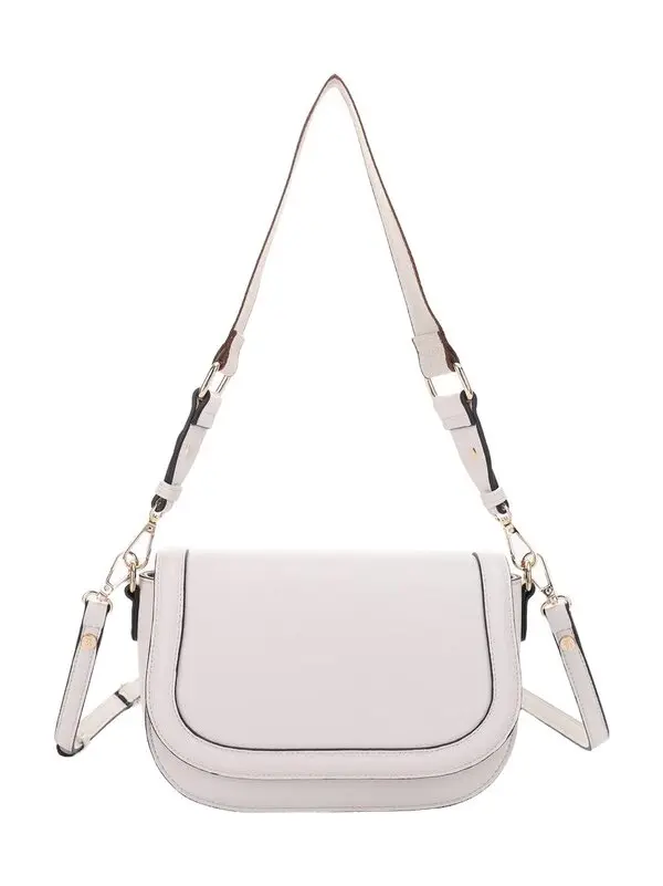 MALI + LILI Kiana Vegan Leather Crossbody Bag - Ivory