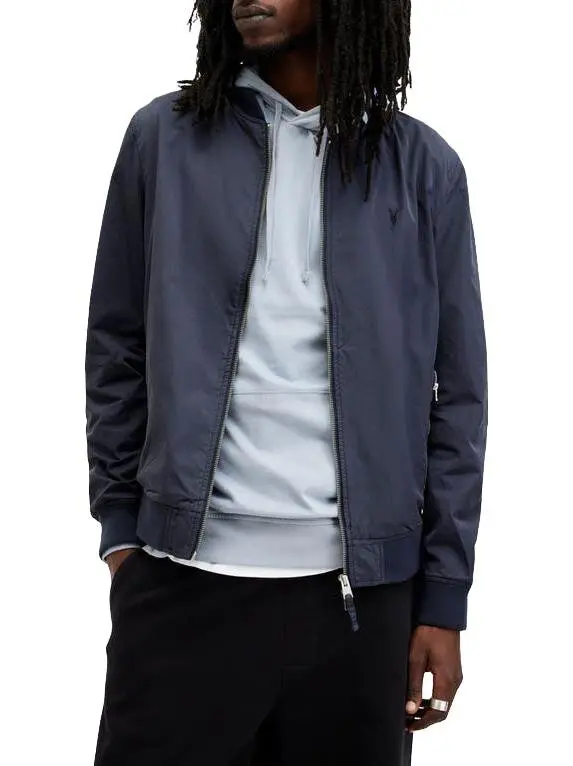 ALLSAINTS Bassett Bomber Jacket - Jackson Blue