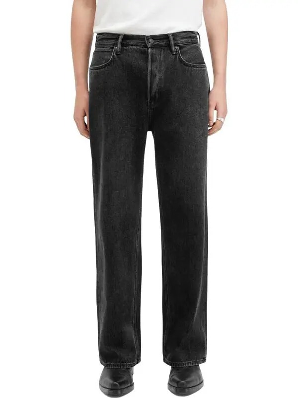 ALLSAINTS Lenny Straight Leg Jeans - Washed Black