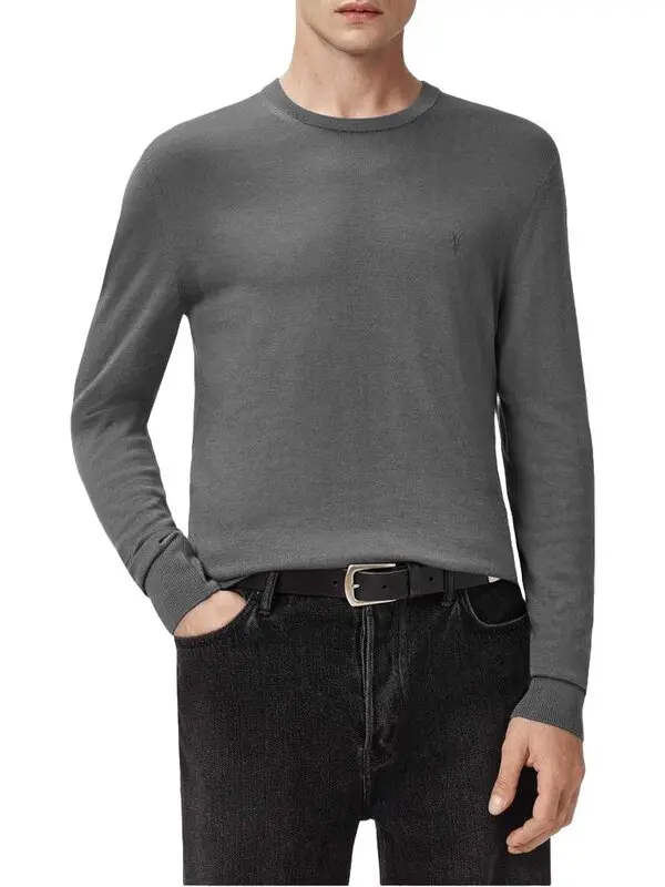 ALLSAINTS Mode Merino Wool Crewneck Sweater - Asher Grey