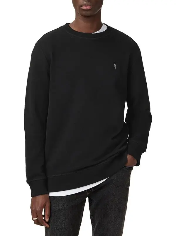 ALLSAINTS Raven Crewneck Sweatshirt - Black