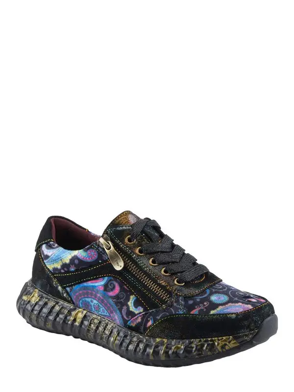 SPRING STEP SHOES Javana Platform Sneakers - Black Multi
