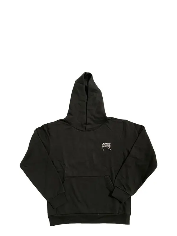 REVENGE Embroidered Classic Logo Hoodie - Black