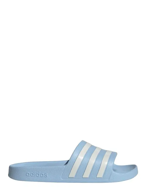 Adidas Adilette Aqua Slides - Glow Blue/zero Metalic