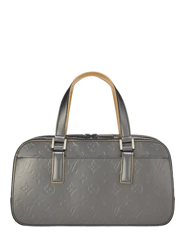 LOUIS VUITTON Vernis Mat Shelton Handbag - Grey