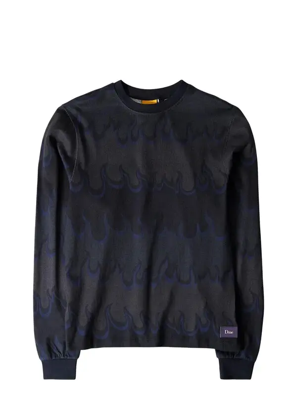 DIME Space Flame Long-sleeve Shirt - Black