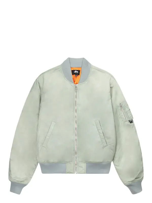 StÜssy Dyed Nylon Bomber - Grey