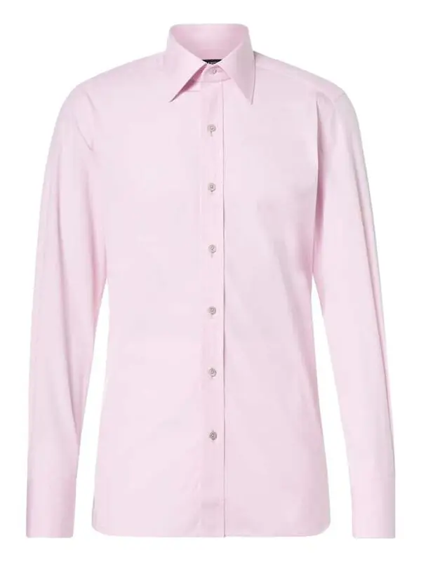 TOM FORD Cotton Poplin Shirt - Pink