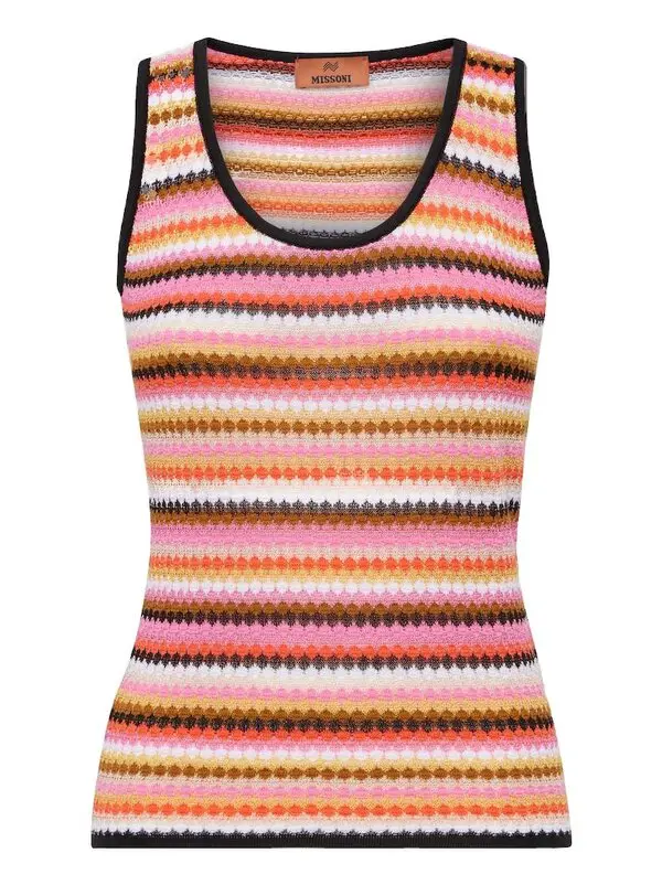 Missoni Cotton-blend Tank Top - Multicoloured