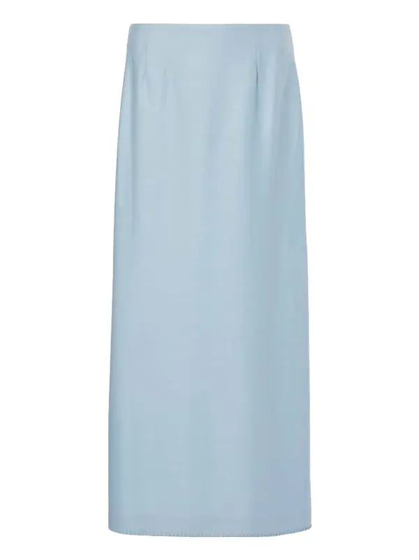 Gabriela Hearst Defina Midi Skirt - Blue