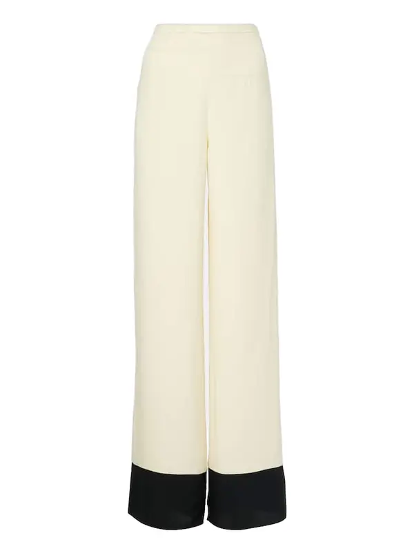 TALLER MARMO Marlene Corniche Palazzo Pants - White