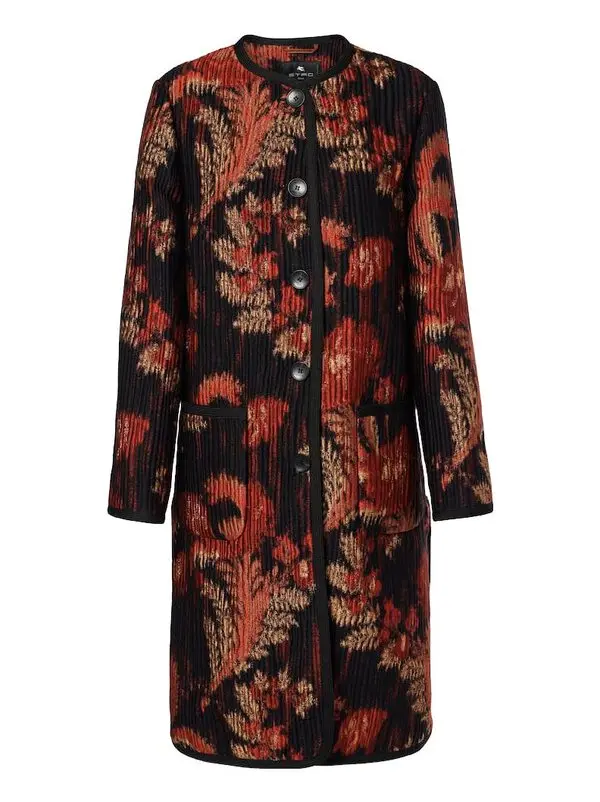 Etro Floral Print Coat - Multicoloured