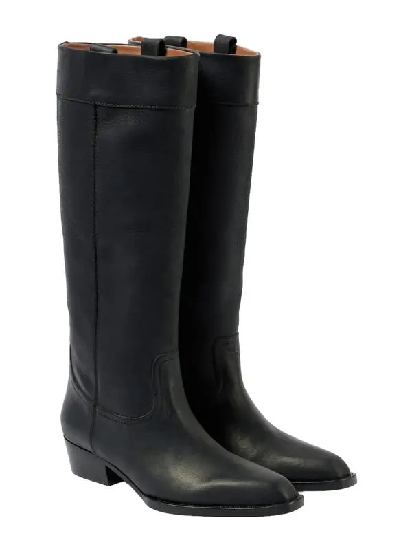Paris Texas Helena 35 Leather Boots - Black