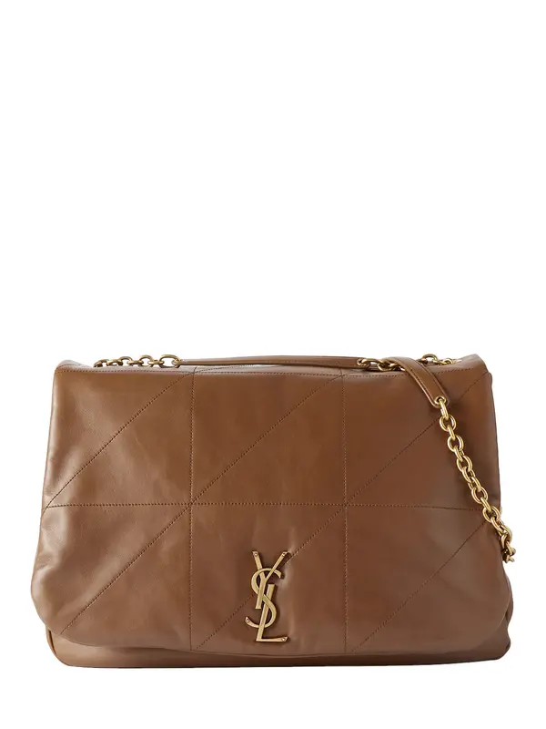 Saint Laurent Jamie Quilted Leather Shoulder Bag - Brown