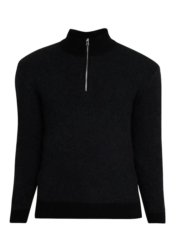 Ralph Lauren Cashmere Birdseye Quarter-zip Sweater - Classic