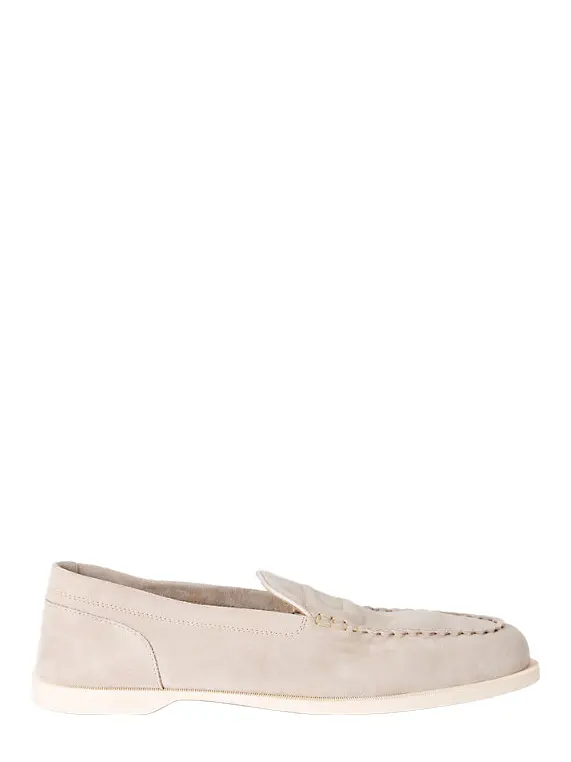 John Lobb Pace Slip-on Suede Loafers - Beige