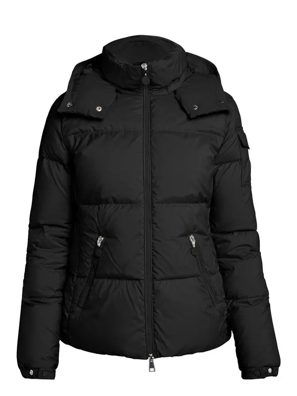 Moncler Fourmines Hooded Short Down Jacket - Black