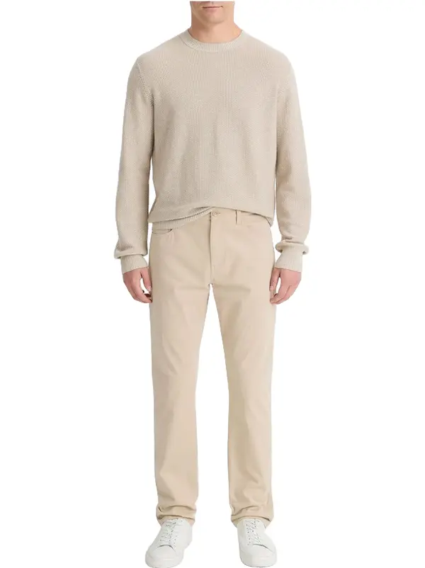 Vince Dylan Slim 5-pocket Stretch-cotton Pant - Natural