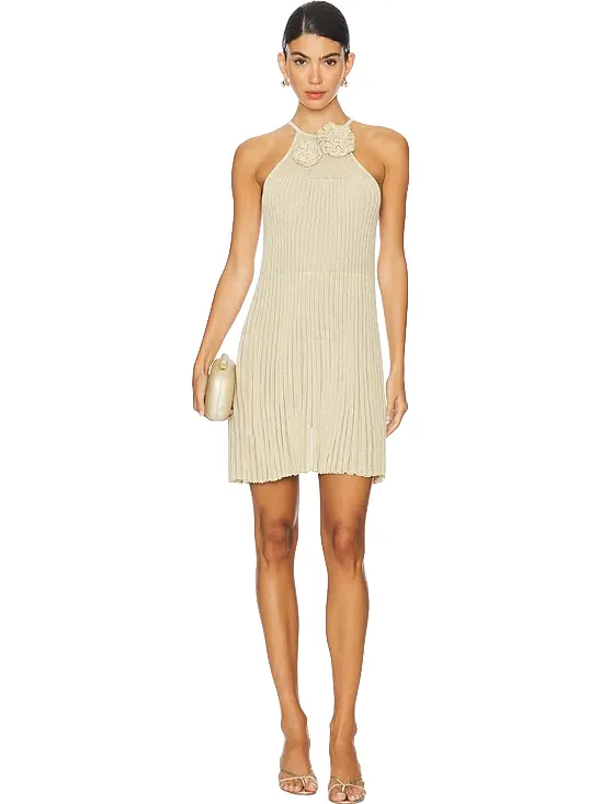 LOVERS AND FRIENDS Nance Mini Dress - Tan & Gold